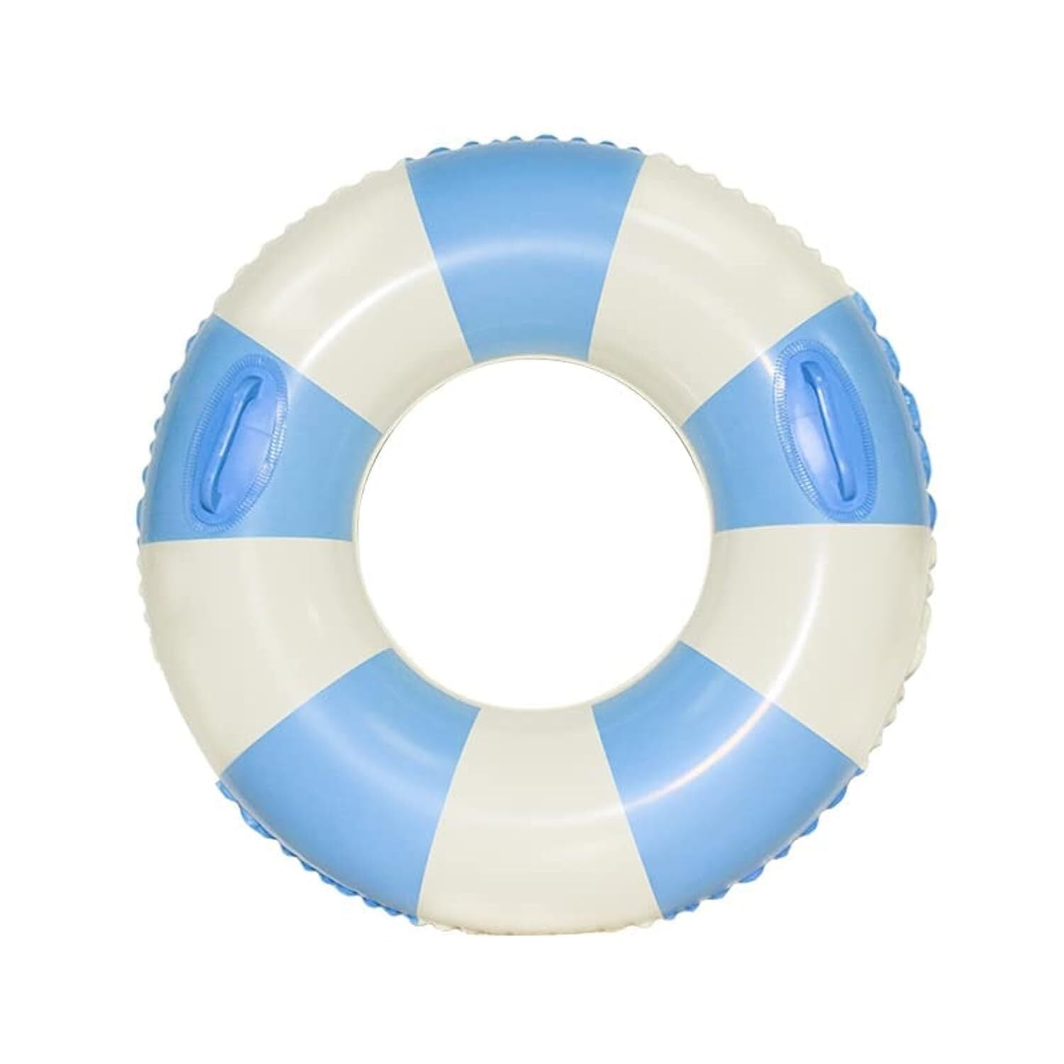 B Large Swim Ring with Handles for Kids Adults,35 Inch Classic Striped ...