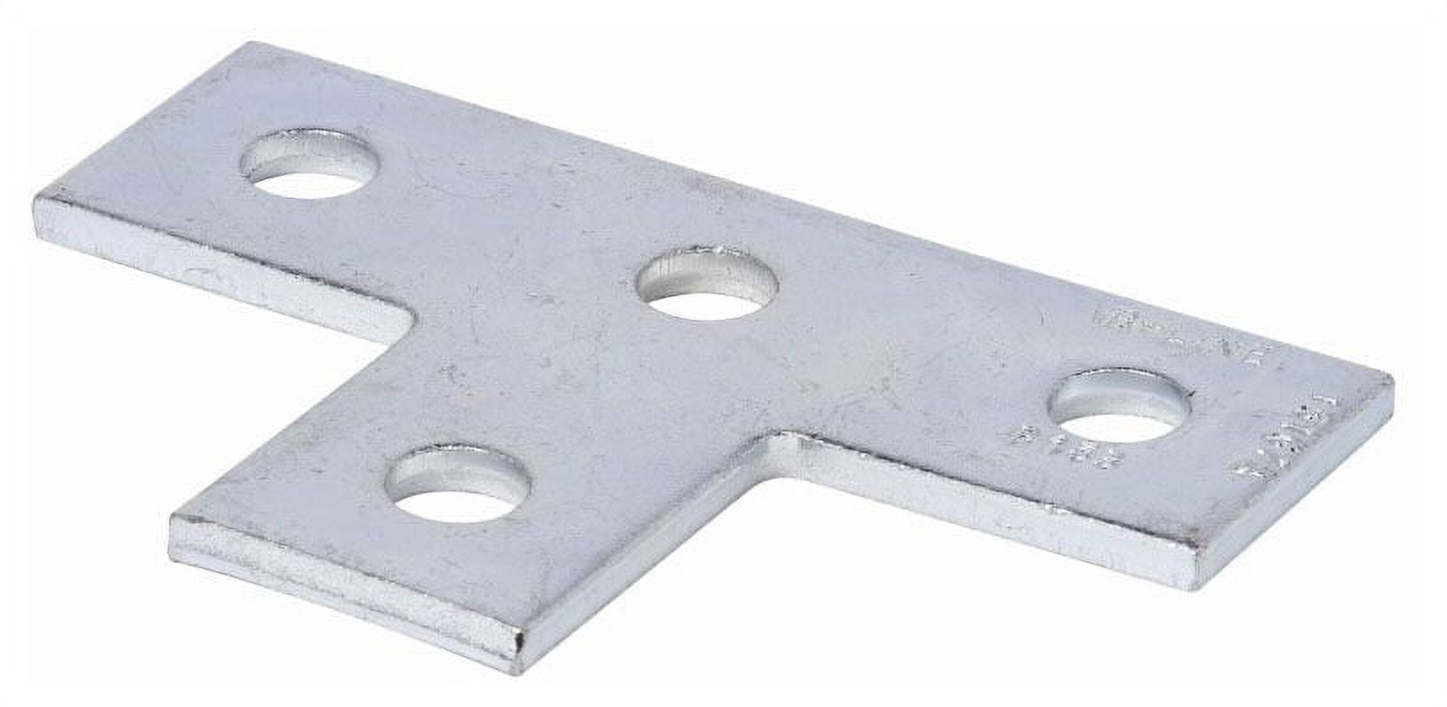 B-Line B133-HDG, 1-5/8"", HDG Steel, 4-Hole, Tee, Strut Flat Plate ...