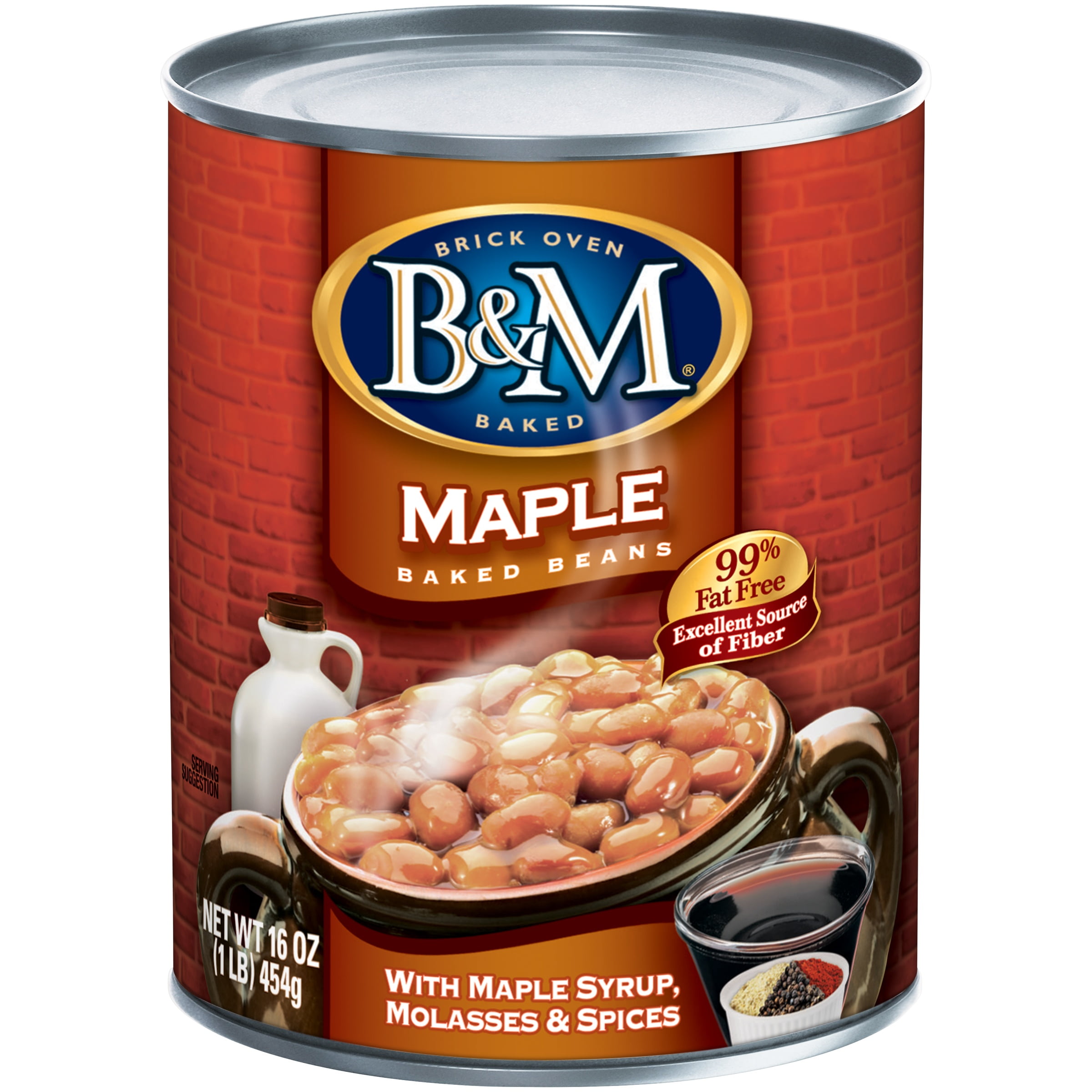 B & M Maple Baked Beans, 16 oz Can - Walmart.com