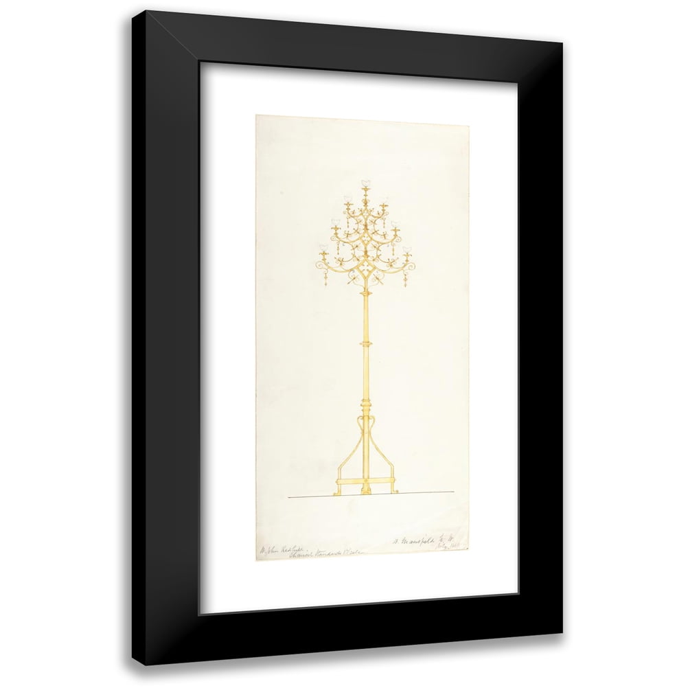 B. Mansfield 8x14 Black Modern Framed Museum Art Print Titled - Design ...