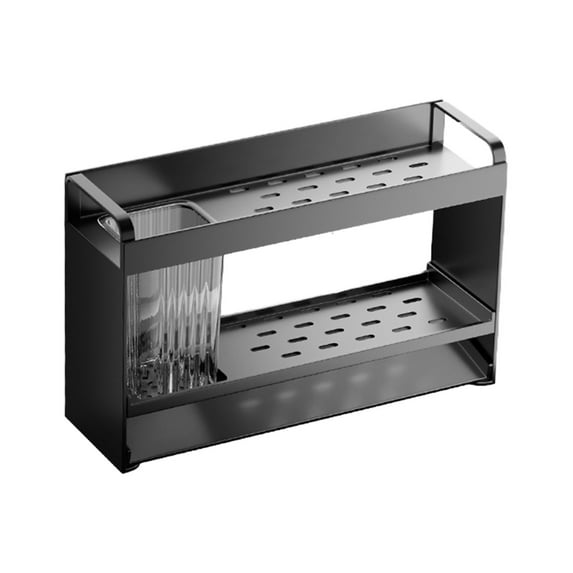 B Metal Sink Side Organizer Rack For Detergent Sponges Utensils ...