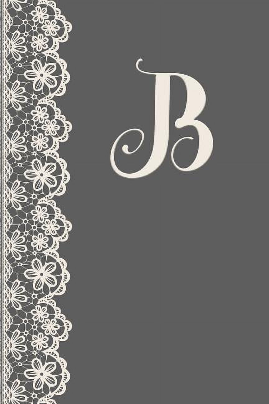 B: Monogrammed Journal Vintage Lace with Monogram Personalized Letter ...