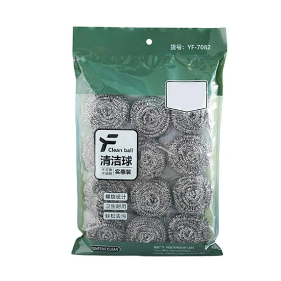 B Multi-Pack Stainless Steel Scouring Pad Set With Detachable Handle ...