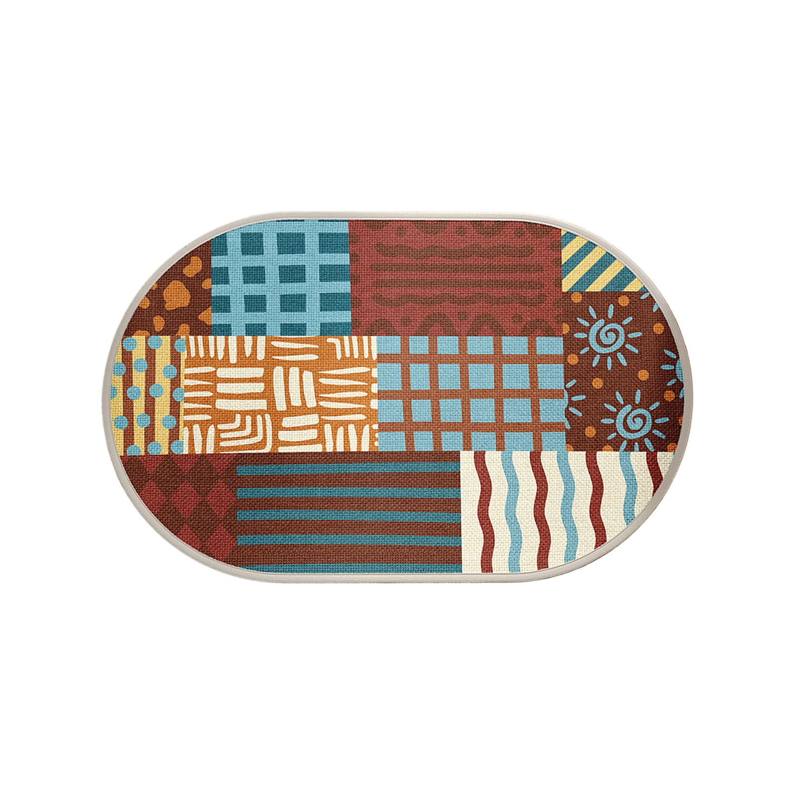 B Non-Slip Bathroom Rug Mat With Absorbent Polyester Style B, Quick-Dry ...