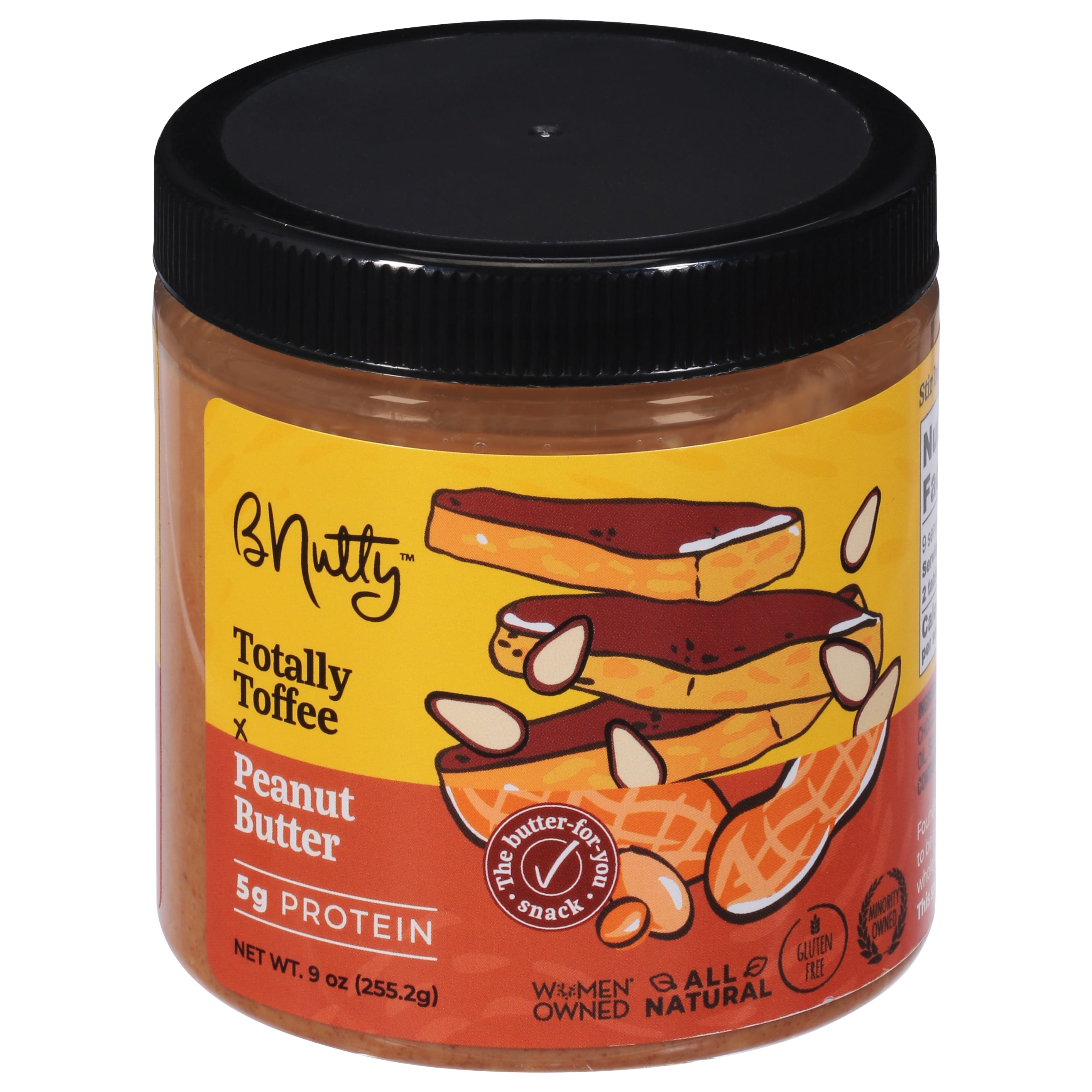 B Nutty Nut Butter Toffee Totally 9 oz (Pack Of 6) - Walmart.com
