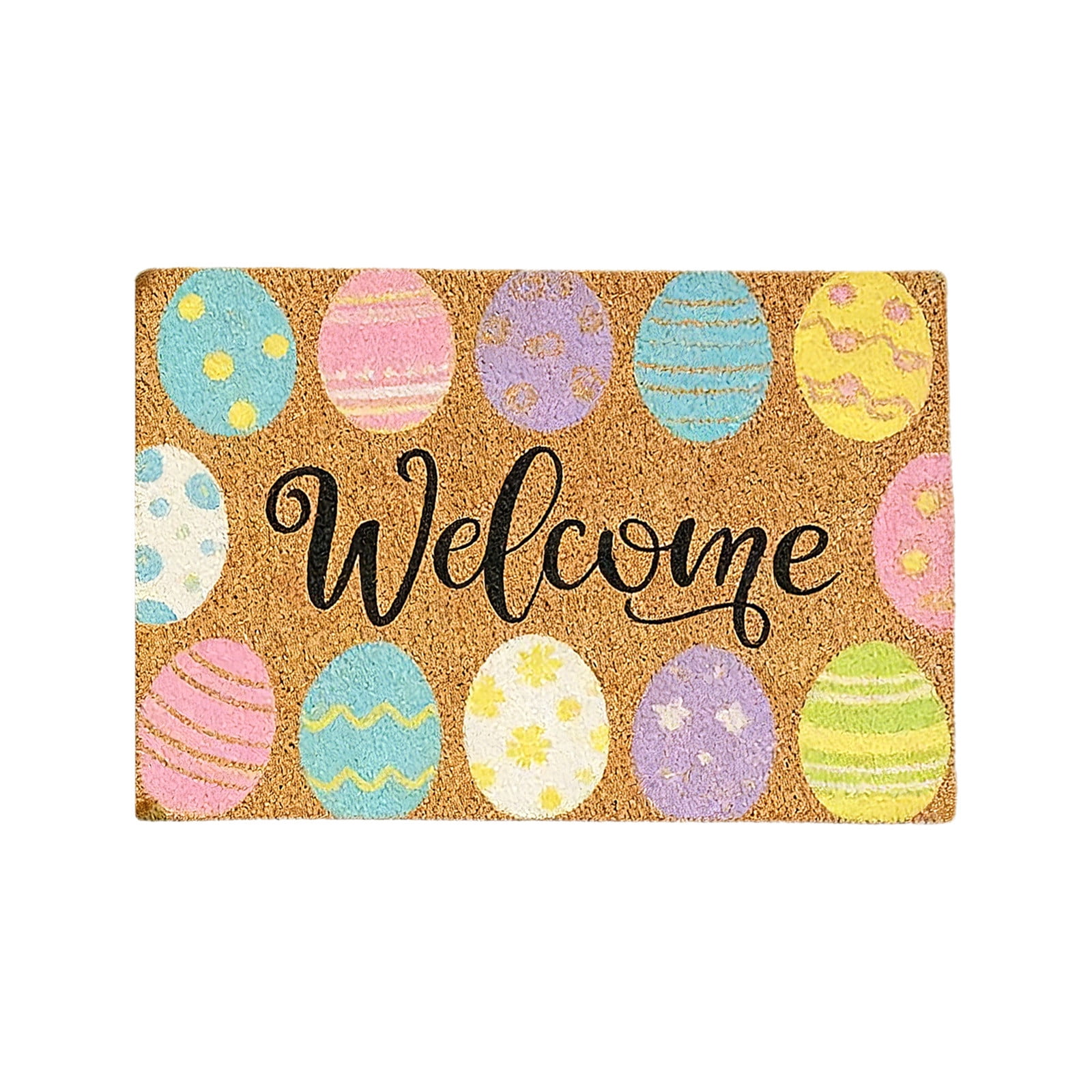 B Nylon Spandex Doormat Easter Egg For Spring Holiday Entryway 1Pc ...