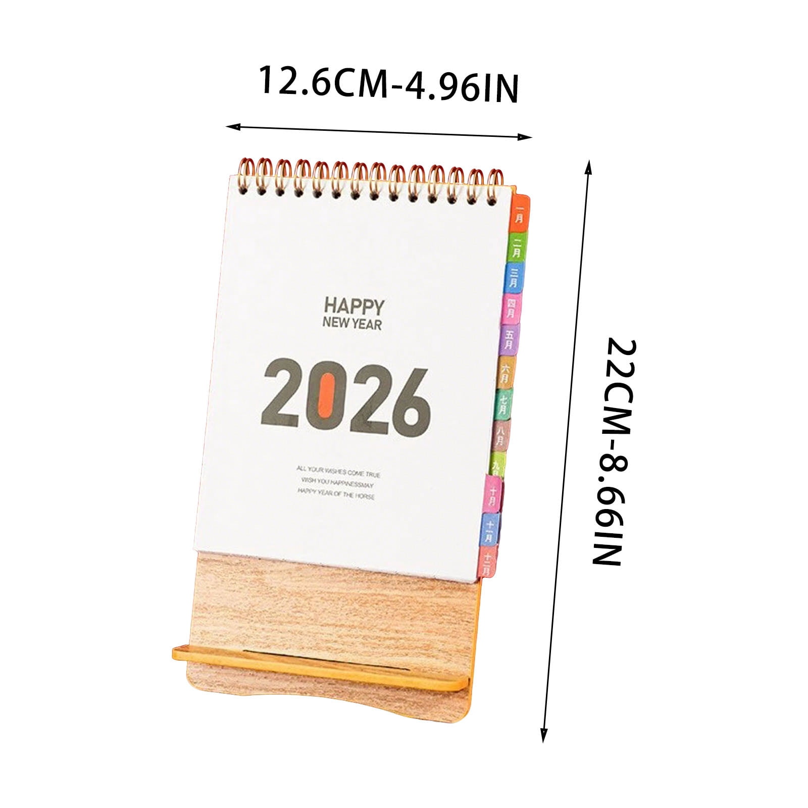 B Office Desktop Scheduling Tool In A Desk Calendar For 2026 Paper ...