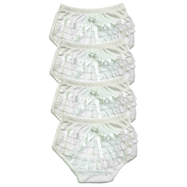 B-One Kids Baby Girls 100% Cotton Diaper Cover Bloomers 4 Pack ...