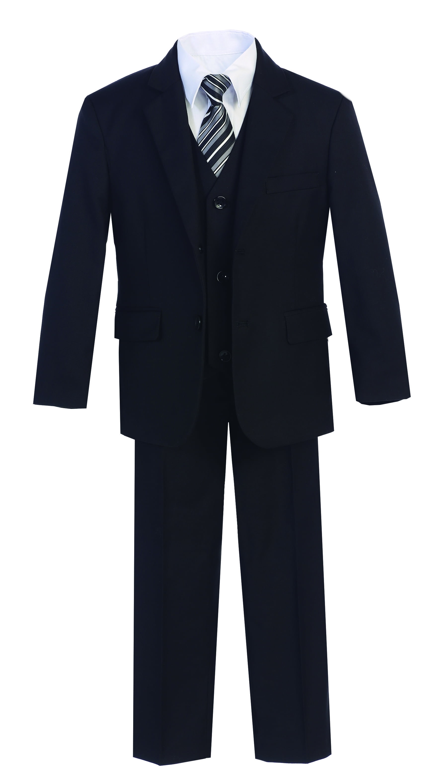 B-One Kids Boys' Formal Slim Fit Suit 5 Piece Set includes Suit Jacket ...