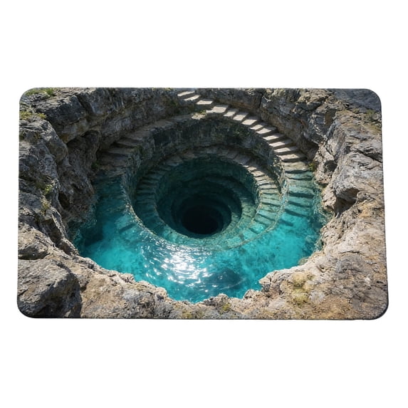 B Optical Rug Bottomless Hole Doormat Indoor Outdoor Use For Entrance ...