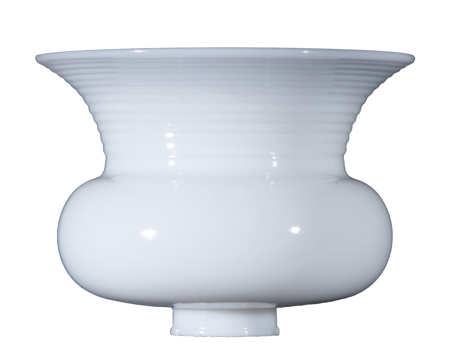 B&P Lamp® 10" Dia., Usa-Made Opal Glass Reflector Shade for Floor Lamps ...