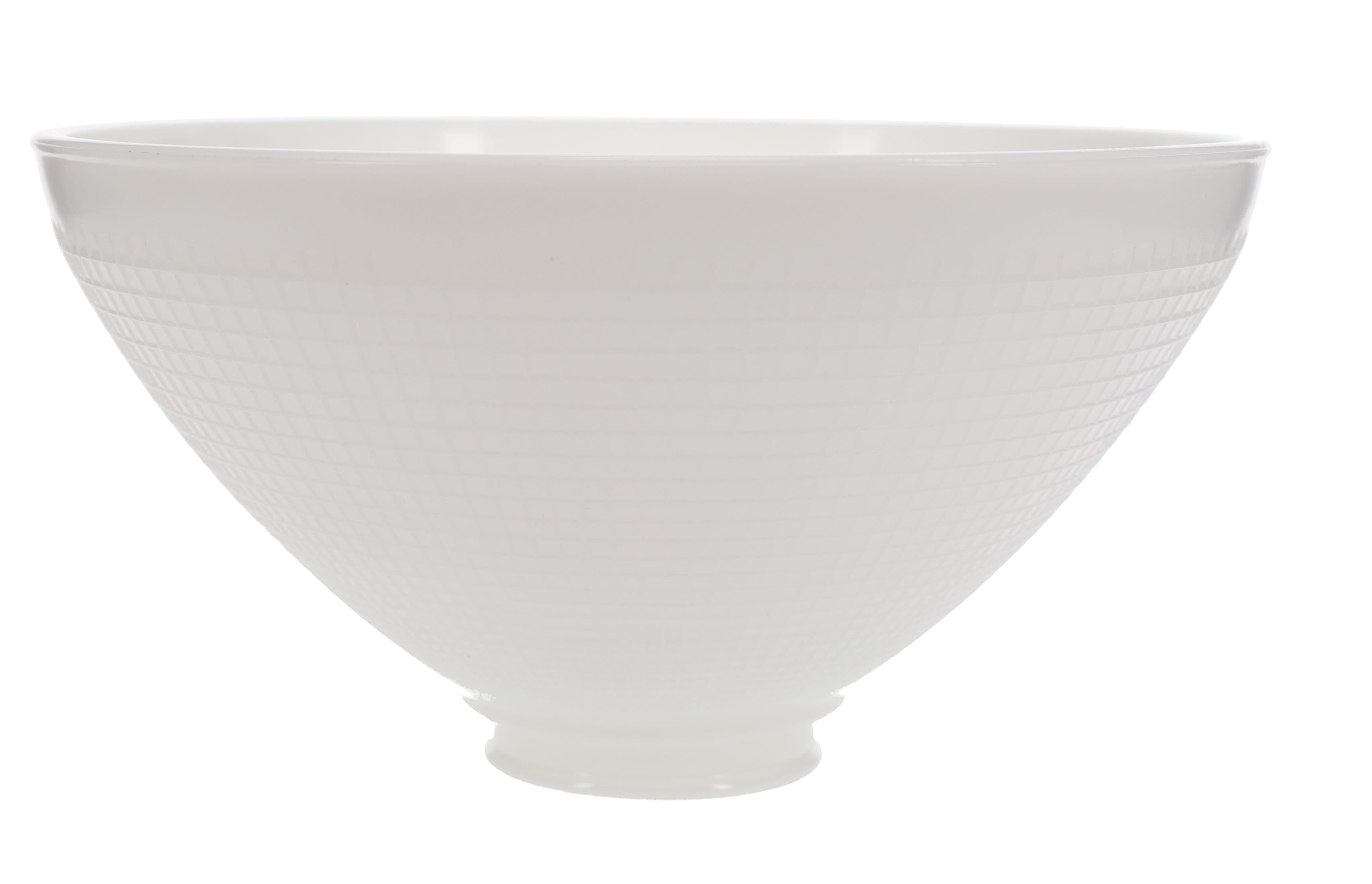 B&P Lamp 10 Inch IES Opal Glass Lampshade with Waffle Pattern - Ideal ...