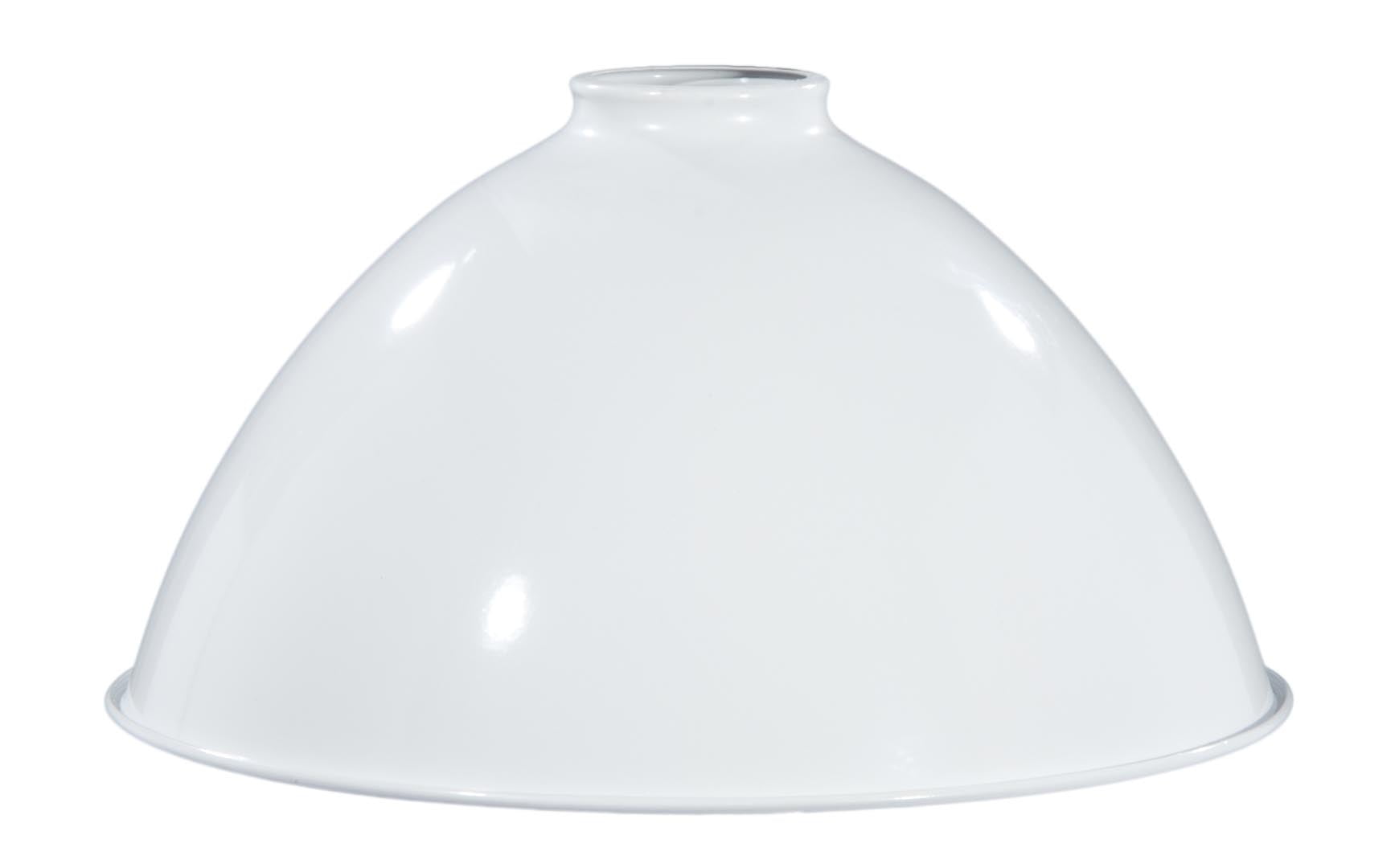B&P Lamp® 10 Inch Diameter Modern Industrial Dome Shade, White ...