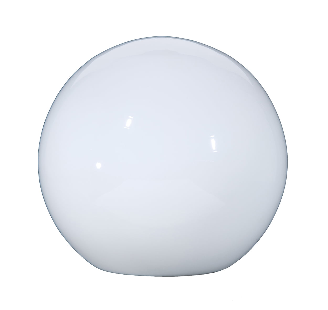 B&P Lamp 12" Opal Glass Neckless Ball Shade - Walmart.com