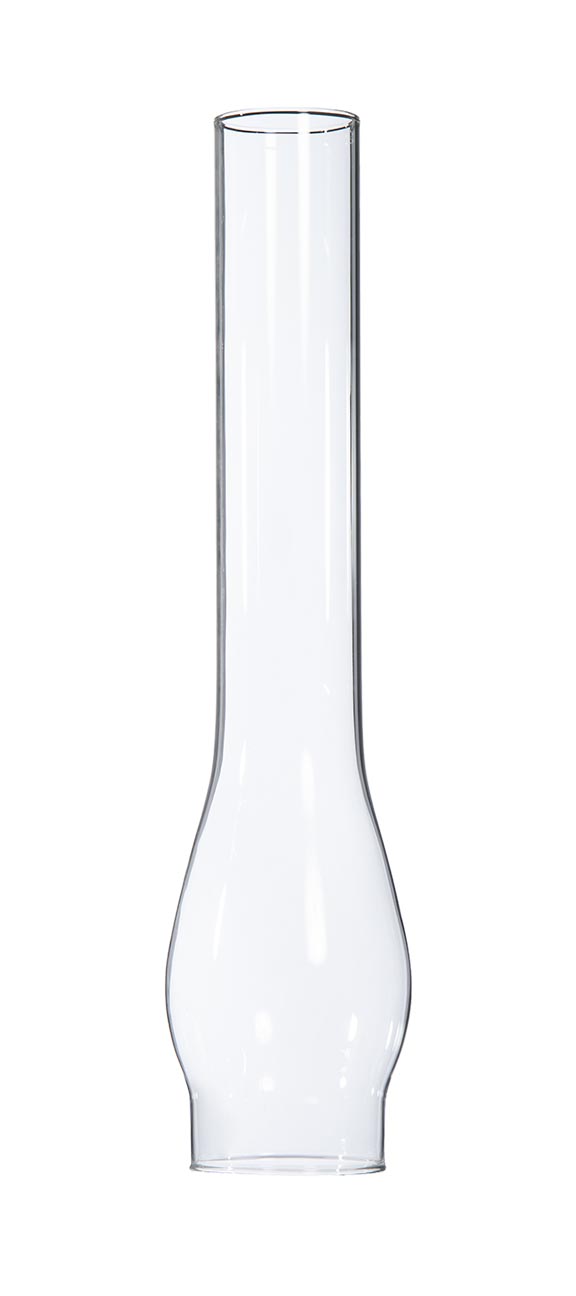 B&P Lamp® Clear Glass Chimney for Vintage Lamps, 2 5/8 Inch by 14 Inch ...