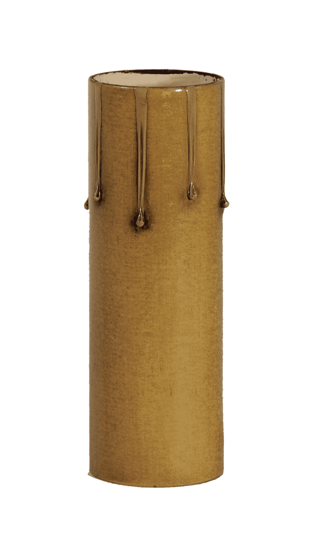 B&P Lamp® 3 Inch Antique Gold Paper Candle Covers - Standard Size ...