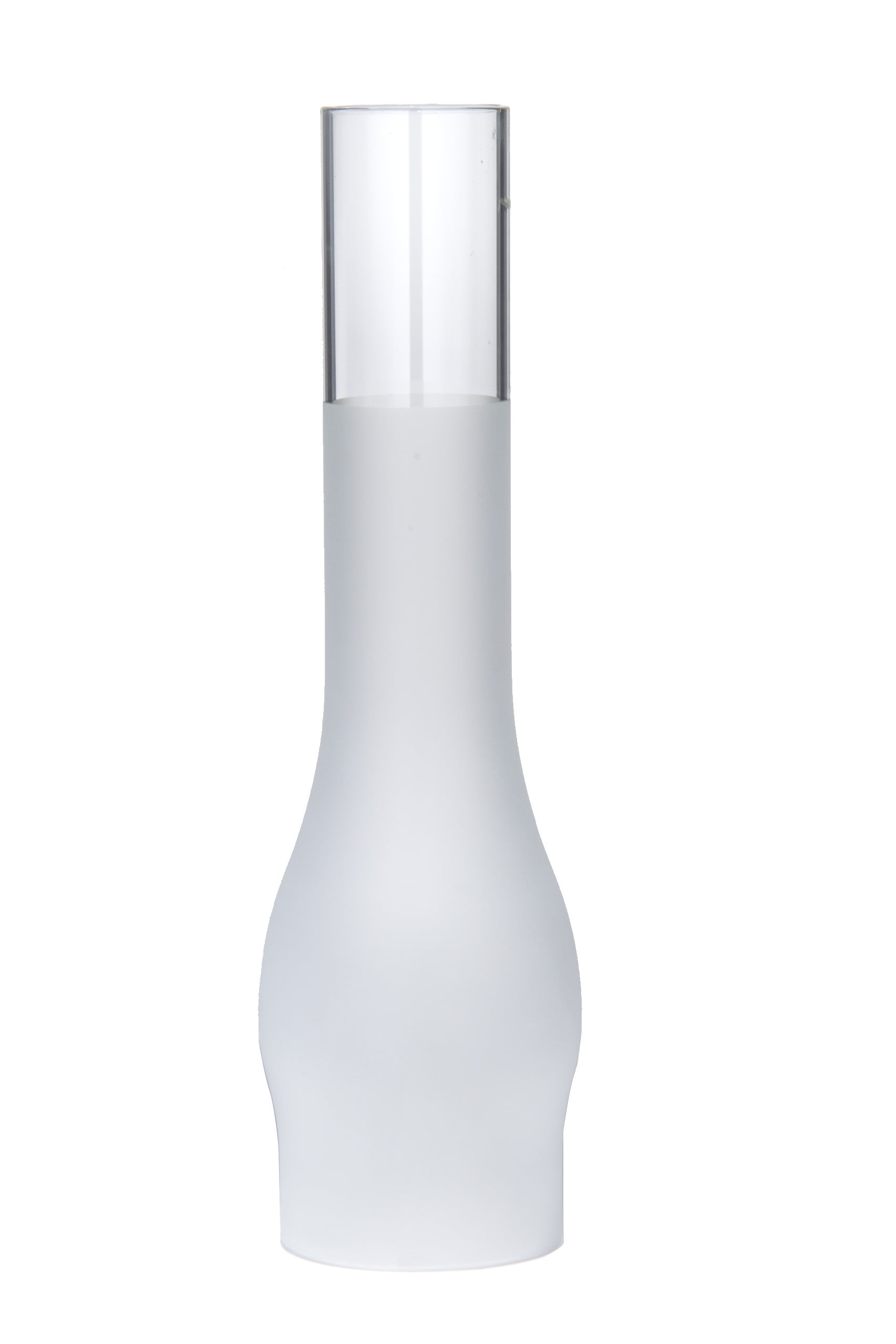 B&P Lamp® 3 Inch by 12 Inch Glass Lamp Chimney with 3/4 Frosted Design ...