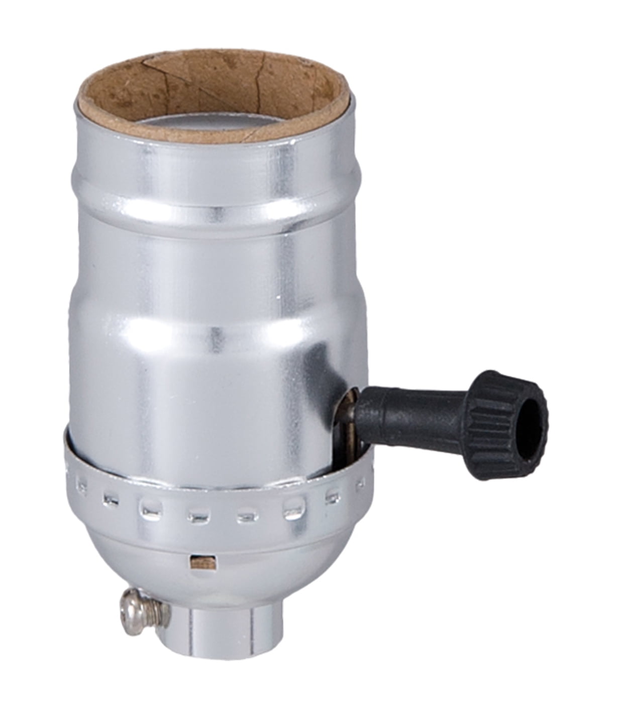 B&P Lamp® 3-Way Medium Base Lamp Socket, Nickel Finish, Electric Light ...