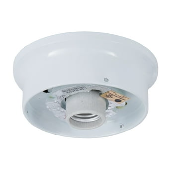 B&P Lamp® Short Keyless, Aluminum Medium Base Lamp Socket with Antique ...