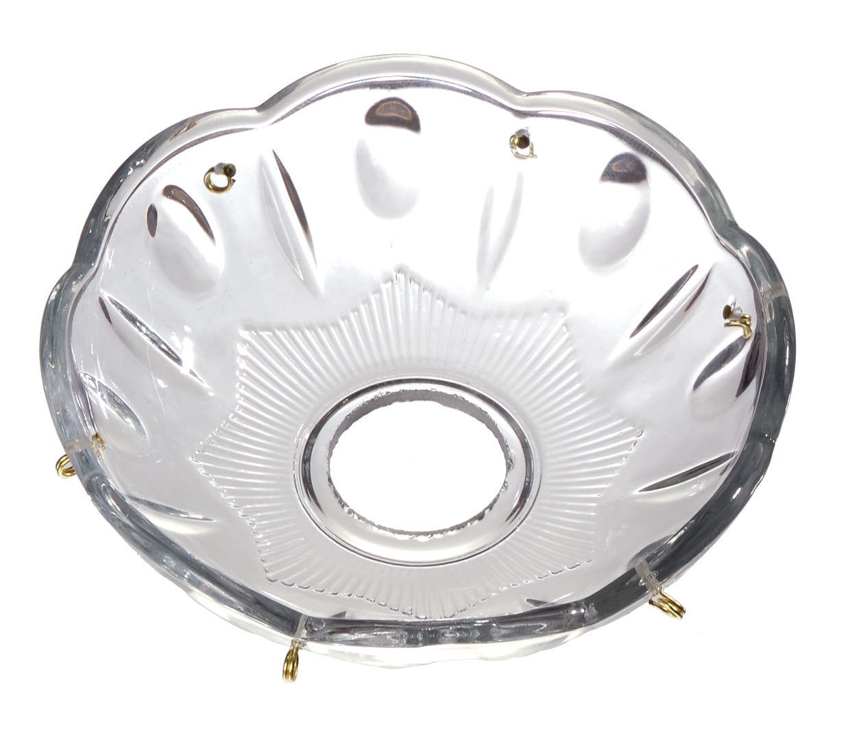 B&P Lamp® 4 Inch Pressed Glass Bobeche With 4 Pins - Walmart.com