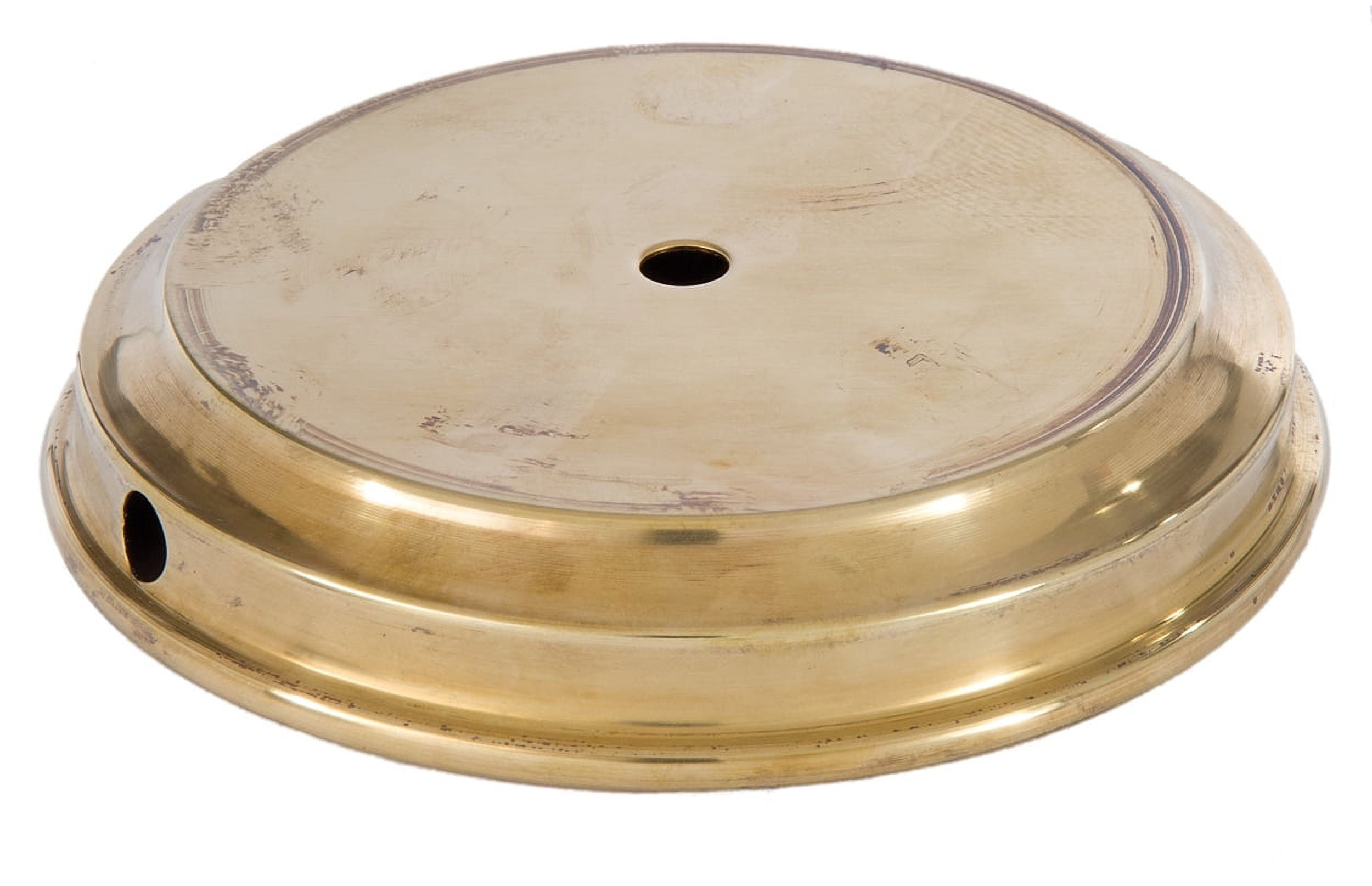 B&P Lamp® 4 Inch Unfinished Brass Finish Modern Style Spun Lamp Base ...