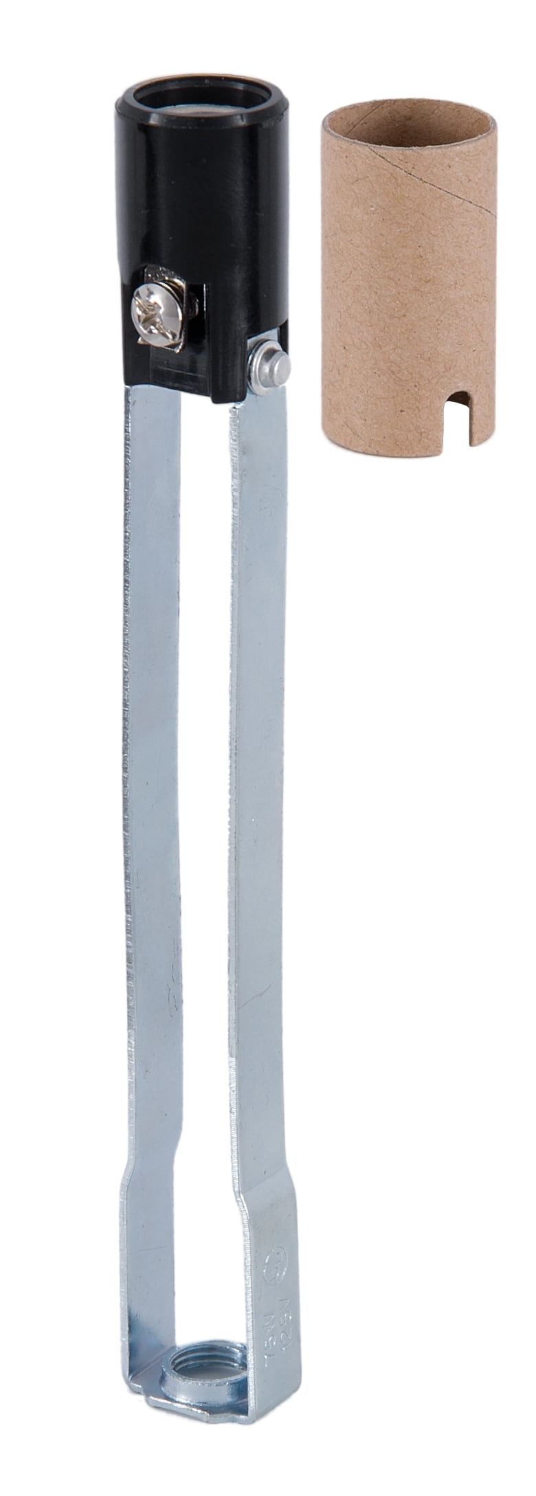 B&P Lamp® 6 Inch Keyless Candelabra Socket with Insulator, Tapped 1/8 ...