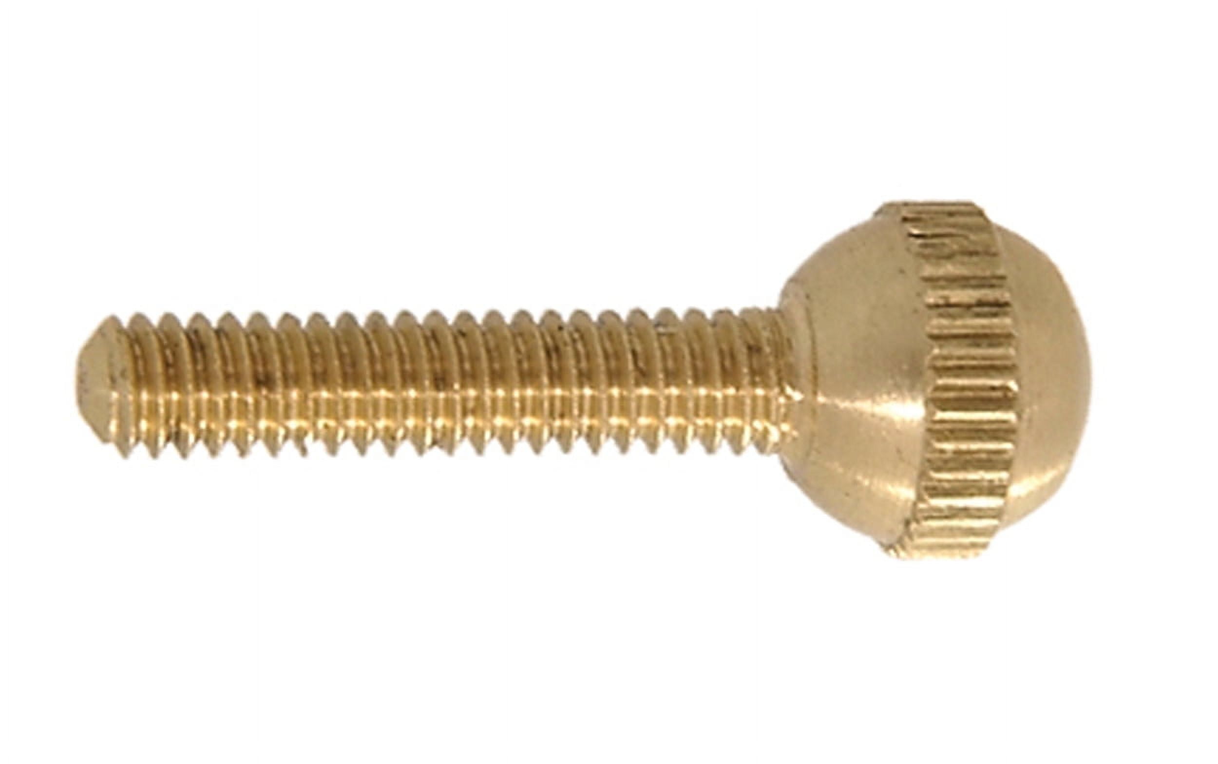 B&P Lamp® 8/32 Brass Ball-Head Thumb Screws, 3/4" Thread Length ...