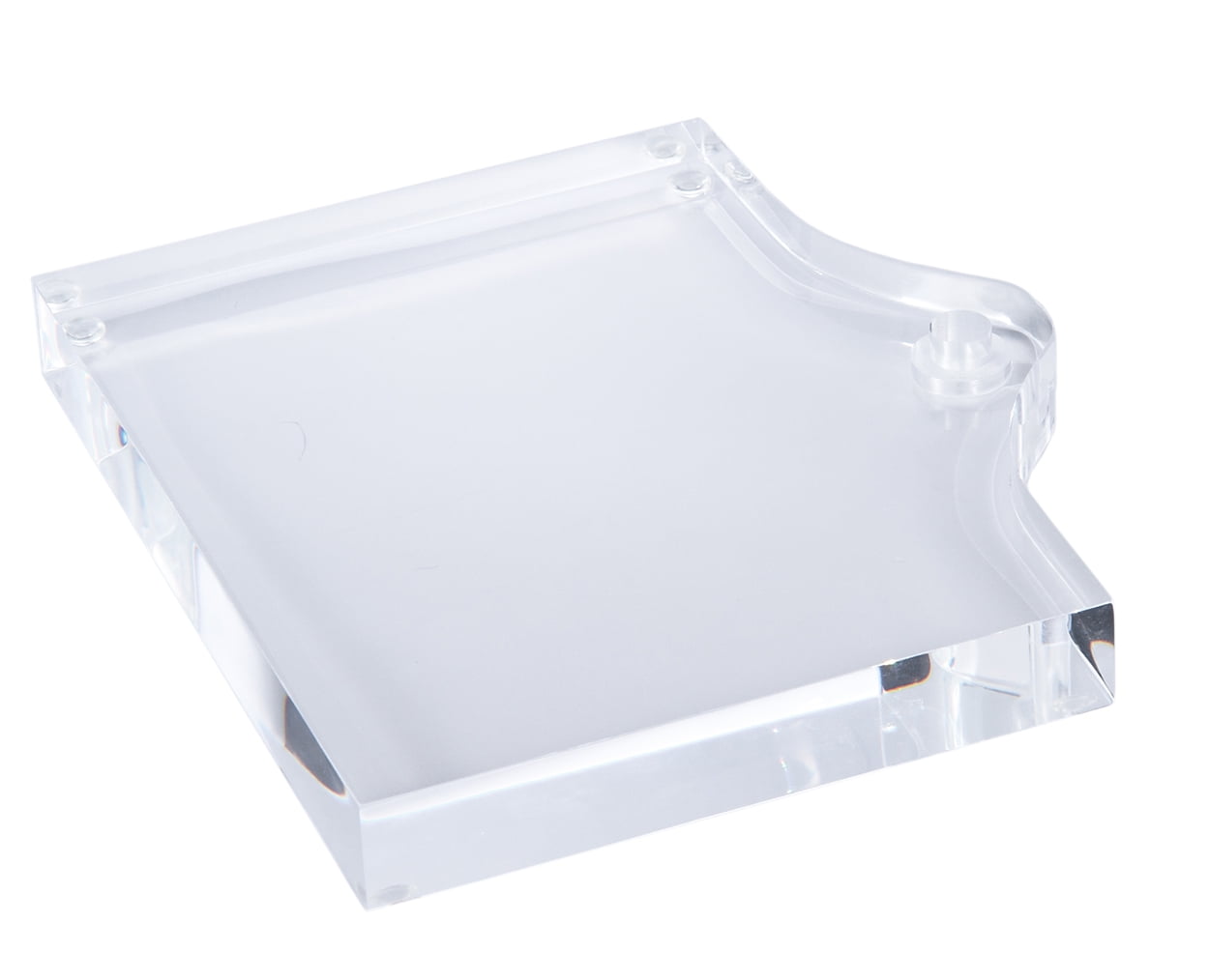 B&P Lamp® 8 Inch by 10 Inch Clear Acrylic Rectangular Footed Base With ...