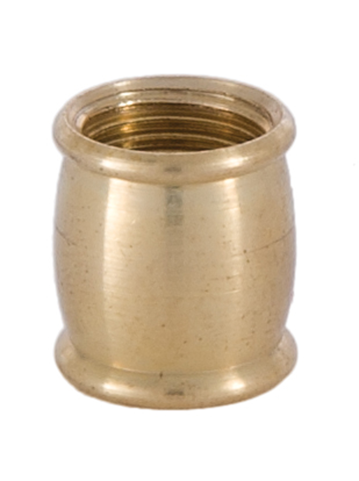 B&P Lamp® 9/16 Inch Brass Barrel Coupling 1/8 Tap - Walmart.com