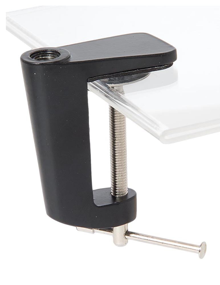 B&P Lamp® Aluminum Desk or Table Clamp, Satin Black Finish - Walmart.com