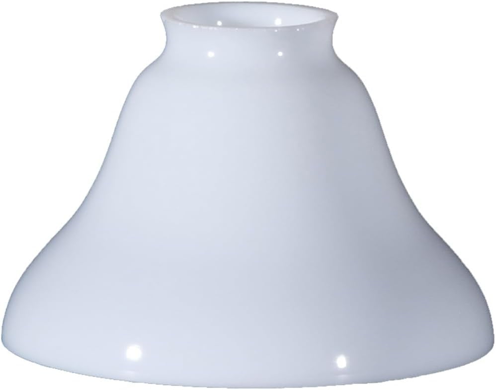 B&P Lamp® Bell Shaped Opal Glass Fixture Shade with 6 Inch Diameter and ...