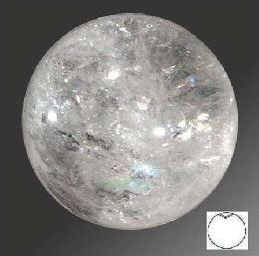 B&P Lamp BrilliantCut 2 Inch (50 MM) Clear Plug Rock Crystal - Walmart.com