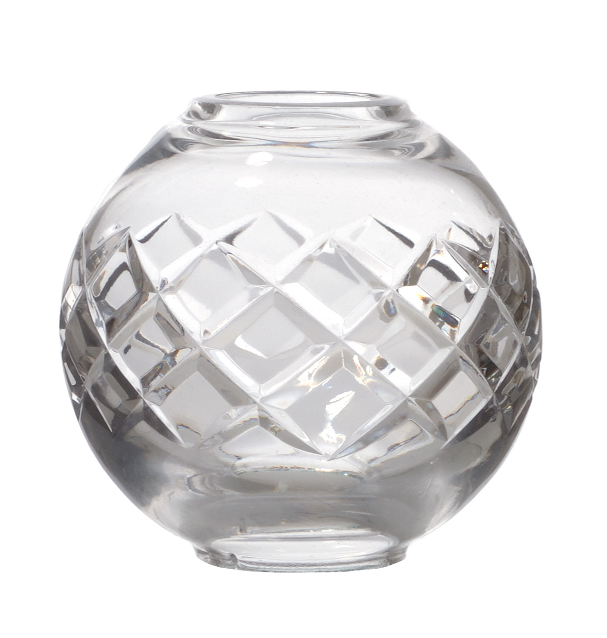 B&P Lamp BrilliantCut 3 Inch Diamond Pattern Clear Ball - Walmart.com