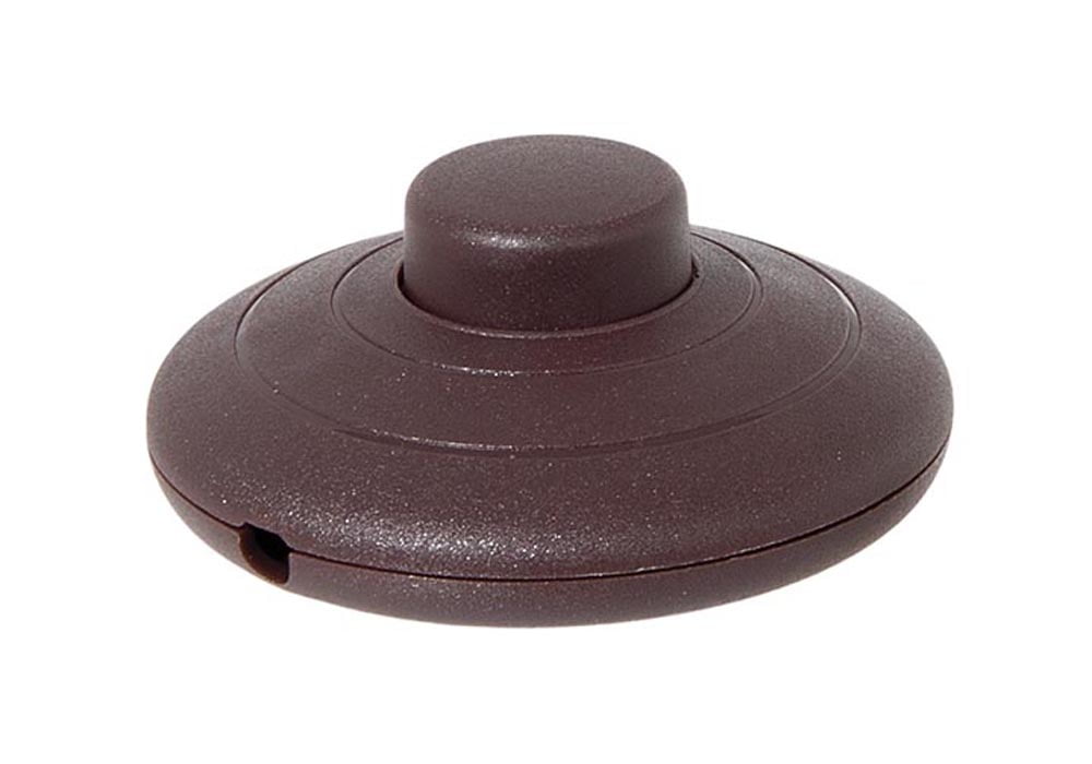 B&P Lamp Brown On-Off Phenolic Push Button Floor Switch - Walmart.com