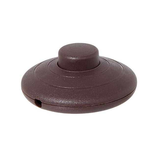 B&P Lamp Brown On-Off Phenolic Push Button Floor Switch - Walmart.com