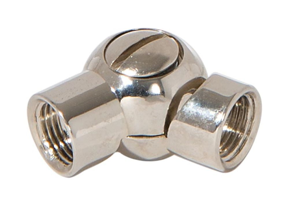 B&P Lamp® Die Cast Brass Swivel with a Slotted Screw, 1/8IP on Each End ...