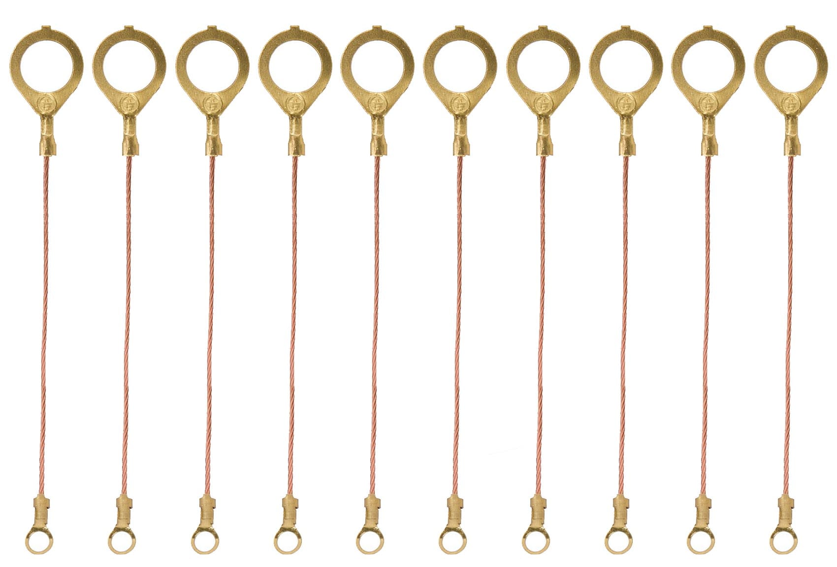 B&P Lamp® Double Ended Ground Wire With 1/8IP and 8-32 Slip Lugs, 12 ...