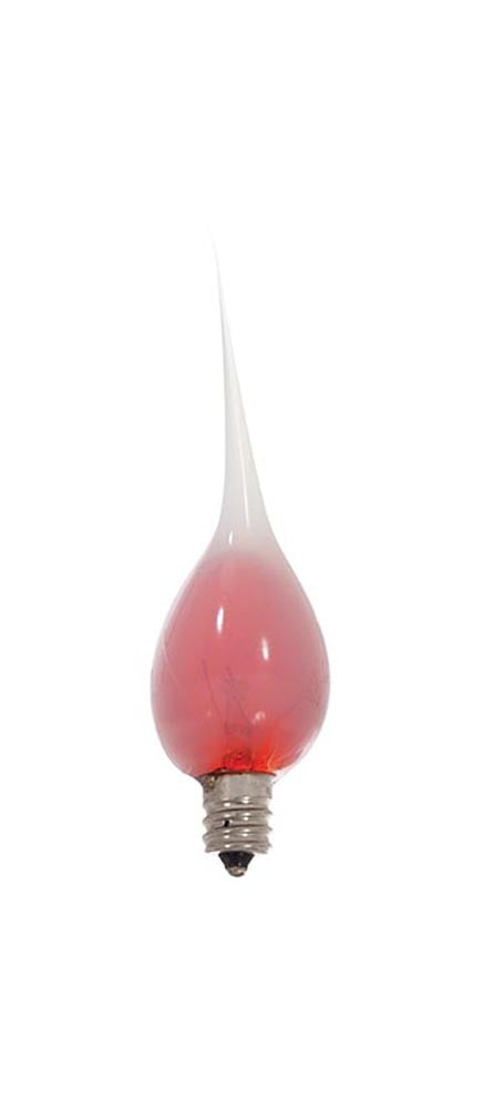 B&P Lamp® E12 Candelabra Base Amber Colored Bulb with Silicone Tip ...