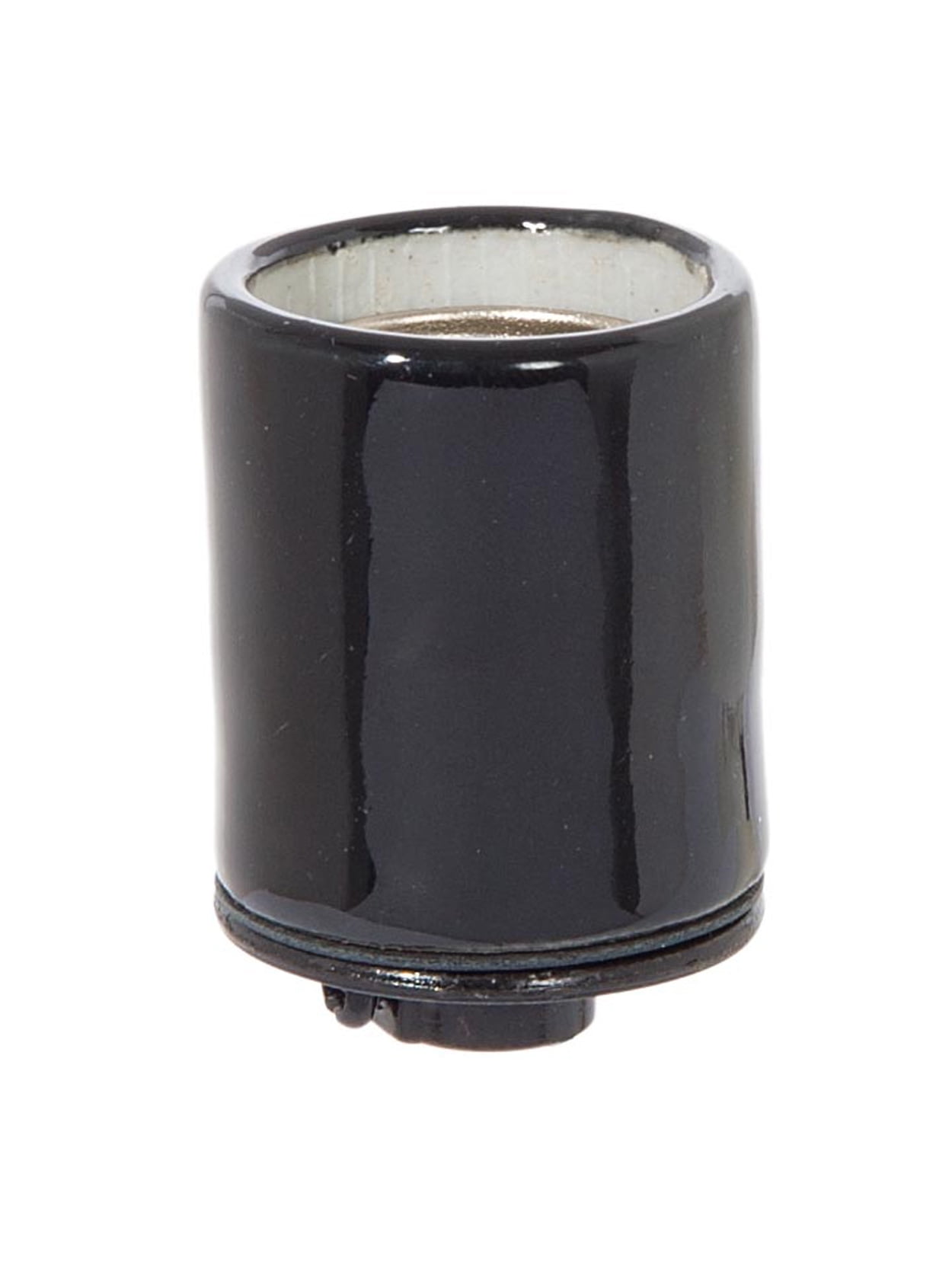 B&P Lamp E26 Heat Resistant Keyless Black Porcelain Socket for Ceiling ...