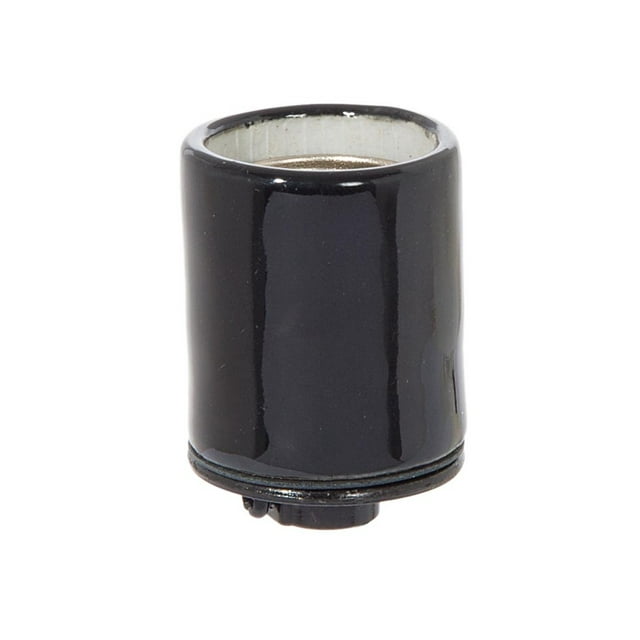 B&P Lamp E26 Heat Resistant Keyless Black Porcelain Socket for Ceiling ...