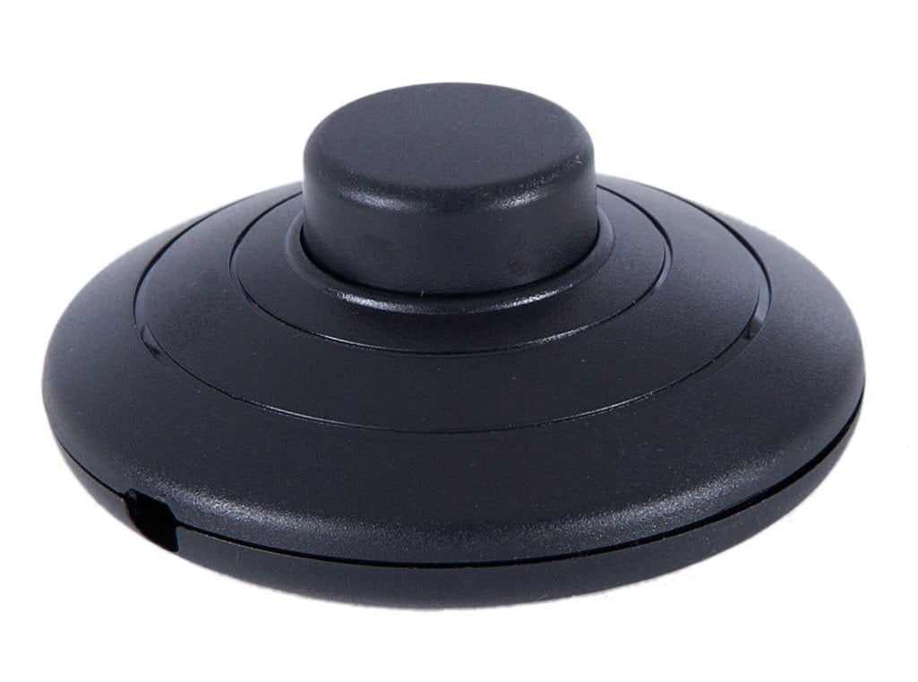 B&P Lamp® Floor Switch with On-Off Push Button (Black) - Walmart.com