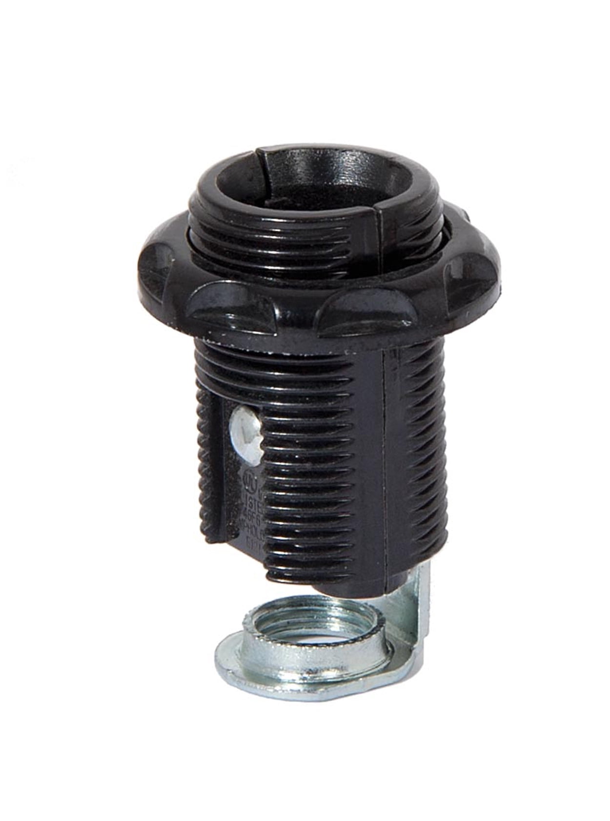 B&P Lamp® Fully Threaded Phenolic Candelabra E12 Socket with Phenolic ...