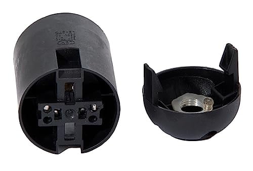 B&P Lamp® Glossy White Finish Aluminum Lamp Socket Cover Shade Holder ...