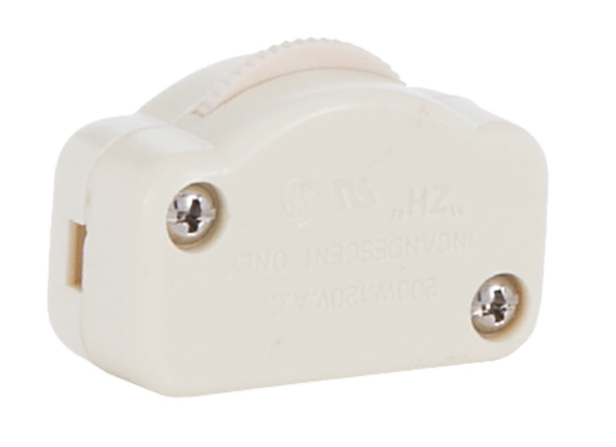 B&P Lamp® Ivory Hi-Low Inline Brightness Control Switch For 18/2 Spt-1 ...