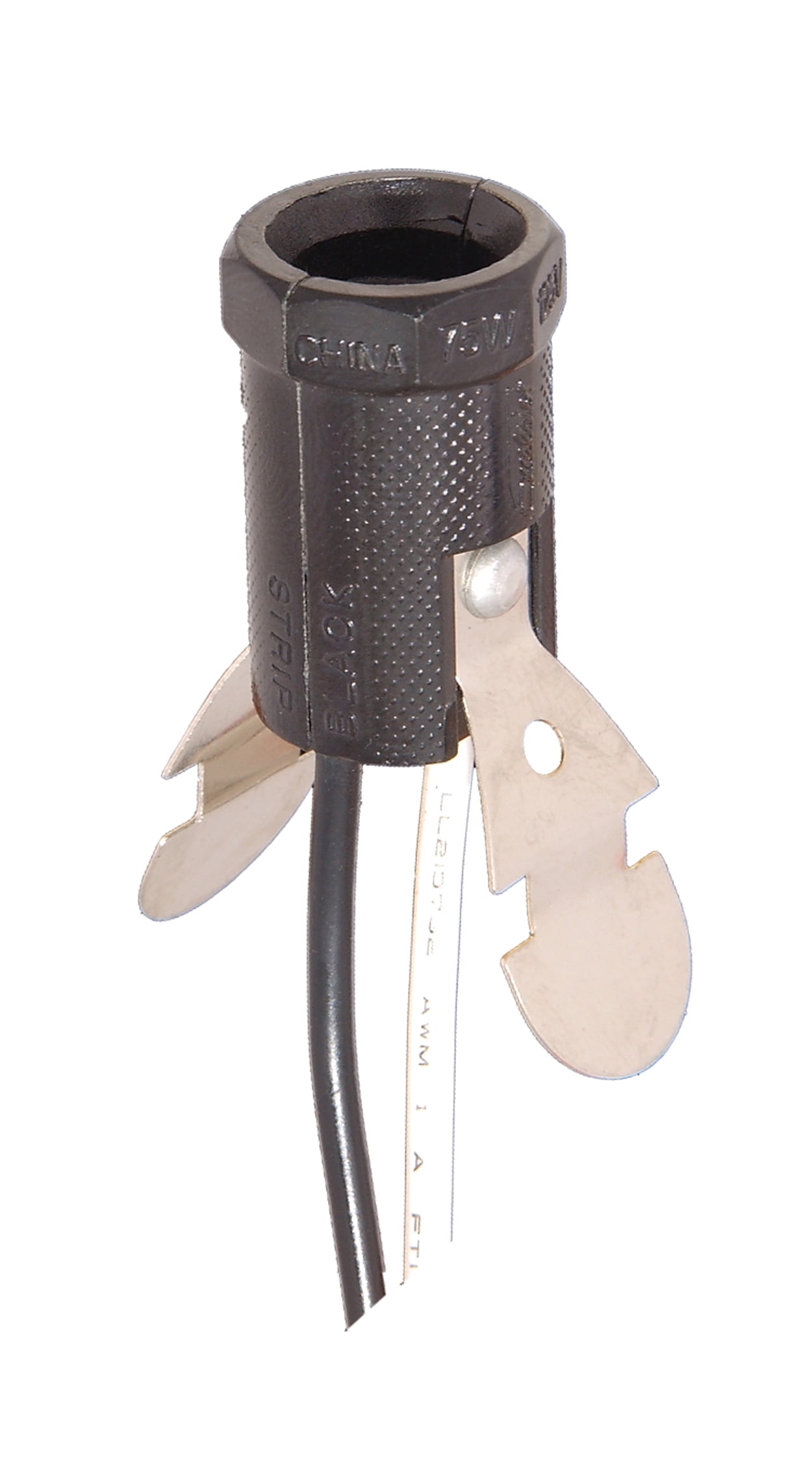 B&P Lamp® Keyless Candelabra Socket with Spring Clip - Walmart.com