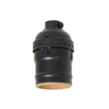 B&P Lamp® Short Keyless, Aluminum Medium Base Lamp Socket with Antique ...