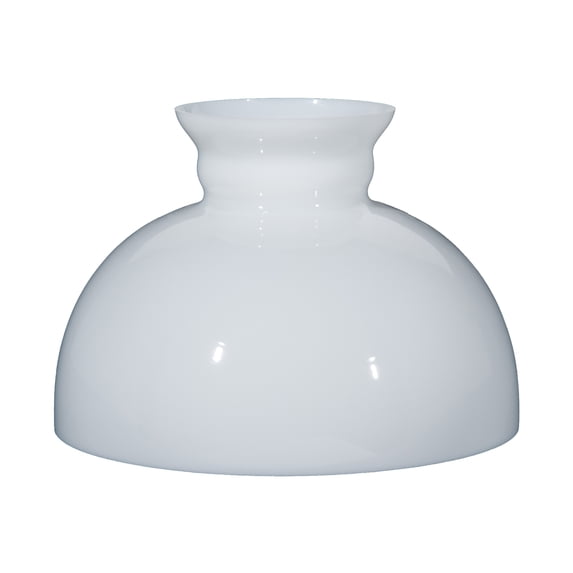 B&P Lamp® Large 12 Inch Diameter Fitter Opal Glass Student Shade With ...