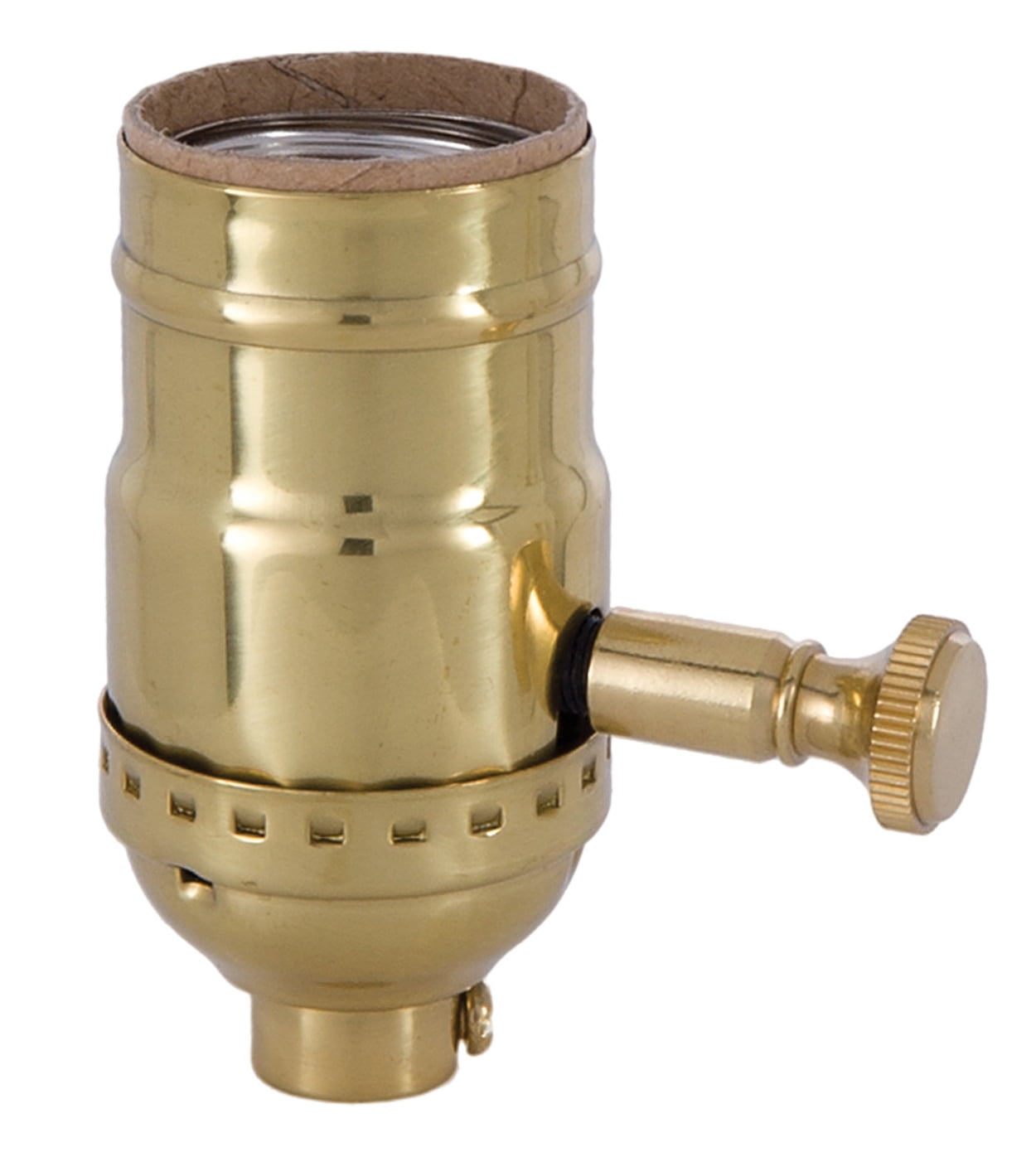 B&P Lamp® Med. Base Full Range DIMMER Socket, Solid brass shell with ...
