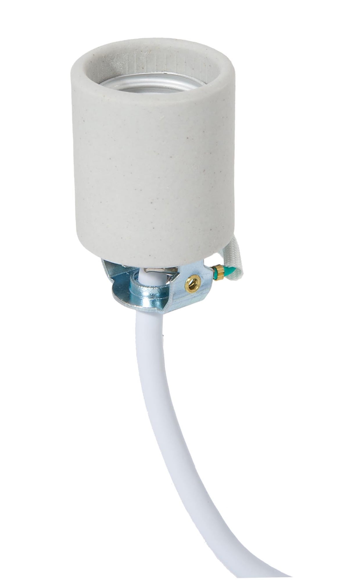B&P Lamp® Medium Base E26 Keyless Porcelain Socket with an 8 Foot Long ...