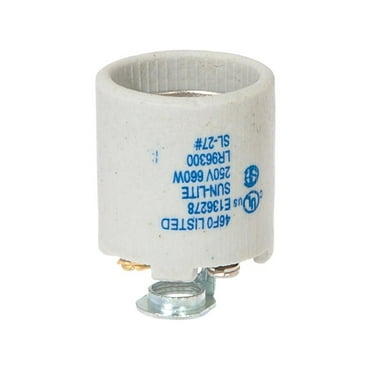 B&P Lamp® Candelabra Base, Candle Socket with 1/8 F hickey, 1 1/2 ...